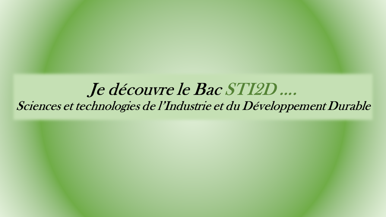 STI2D – Cité Scolaire Robert WEINUM Lycée